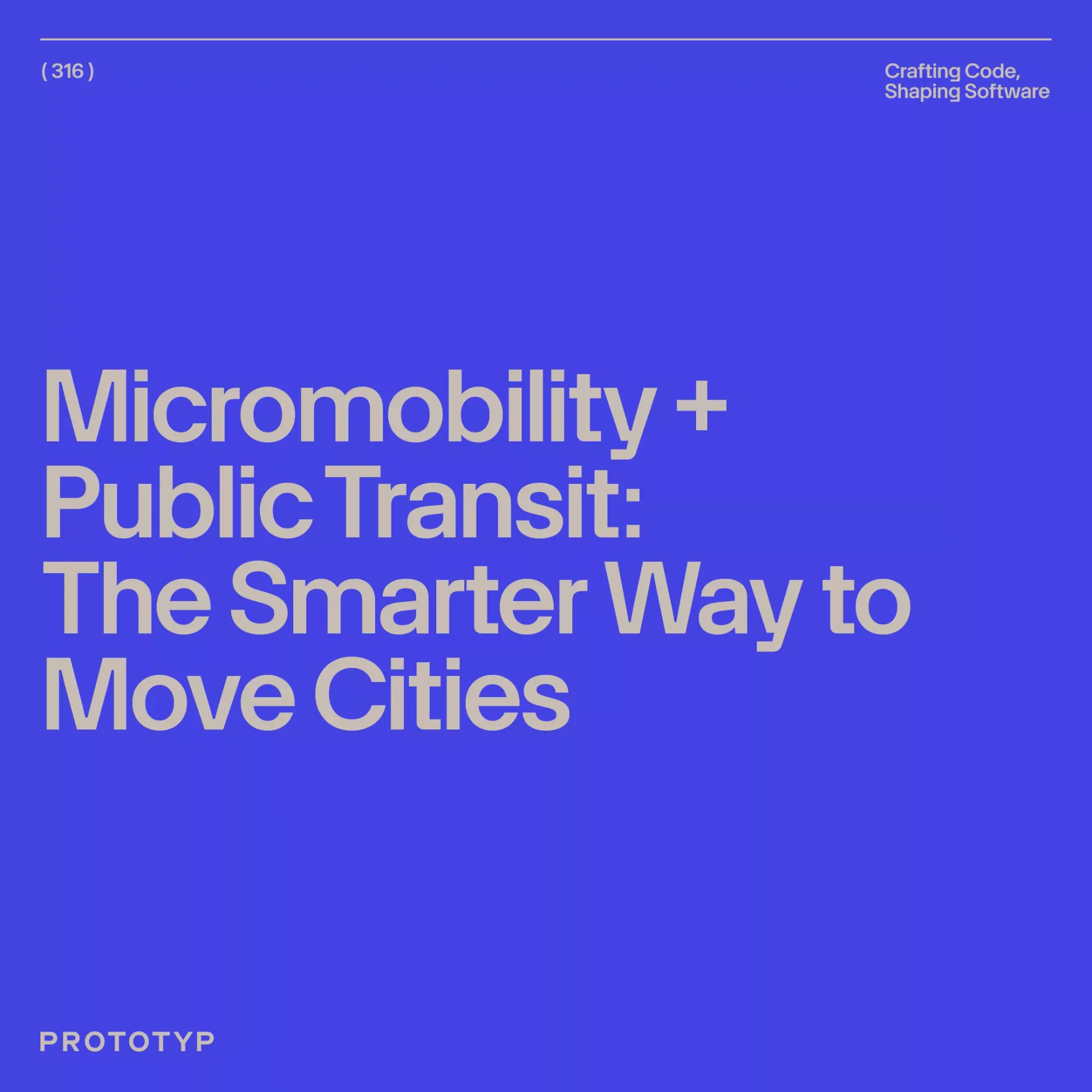 Blog | The Missing Piece in Public Transit? Micromobility.